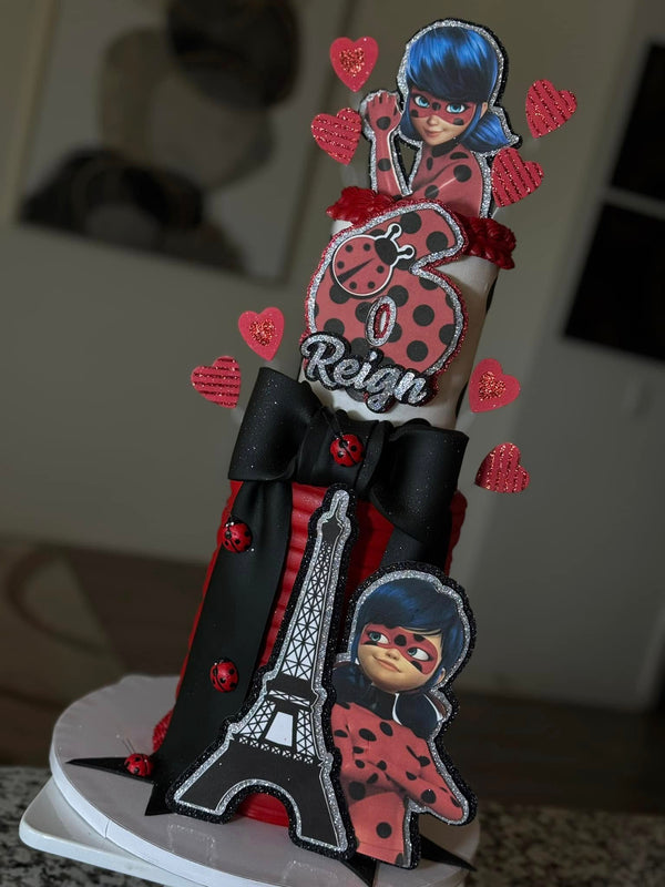 Mini Two-Tier Custom Cake – Ebony Ivory Cakery